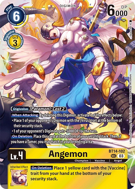 Angemon (BT14-102) | DigimonCardGame Wiki | Fandom