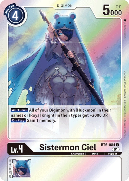 Sister Ciel/Sistermon Noir (BT6-084) | DigimonCardGame Wiki | Fandom