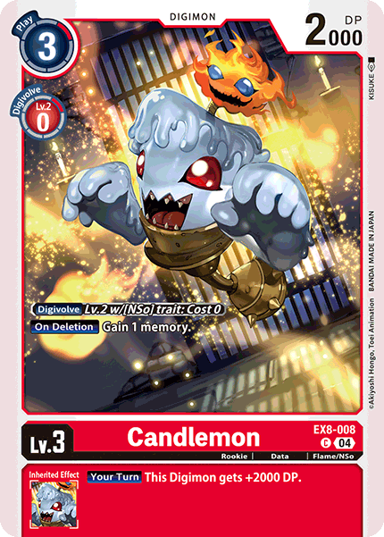 Candlemon (EX8-008) | DigimonCardGame Wiki | Fandom