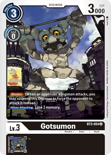Gotsumon (BT2-054) | DigimonCardGame Wiki | Fandom