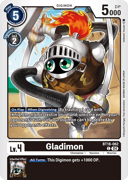 Gladimon (BT18-062) | DigimonCardGame Wiki | Fandom