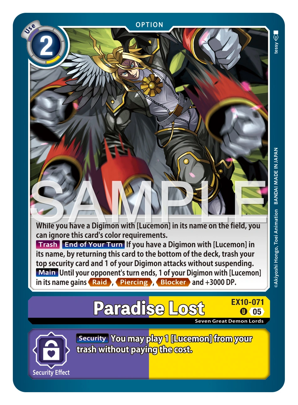 Paradise Lost (EX10-071) | DigimonCardGame Wiki | Fandom
