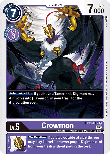 Crowmon (BT13-085) | DigimonCardGame Wiki | Fandom