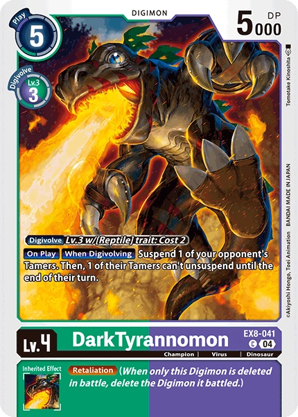 DarkTyrannomon (EX8-041) | DigimonCardGame Wiki | Fandom