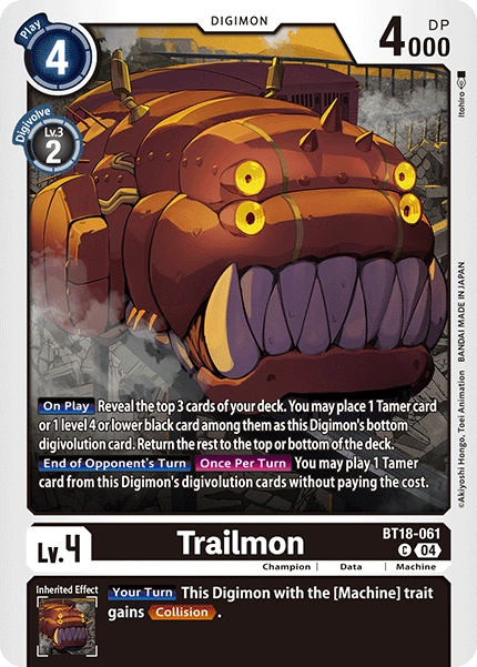 Trailmon (BT18-061) | DigimonCardGame Wiki | Fandom