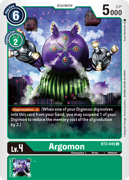 Argomon (BT2-045) | DigimonCardGame Wiki | Fandom