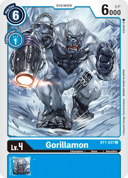 Gorillamon (BT1-037) | DigimonCardGame Wiki | Fandom