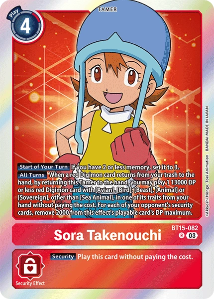 Sora Takenouchi (BT15-082) | DigimonCardGame Wiki | Fandom