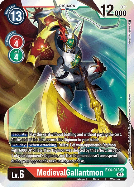 MedievalGallantmon (EX4-013) | DigimonCardGame Wiki | Fandom