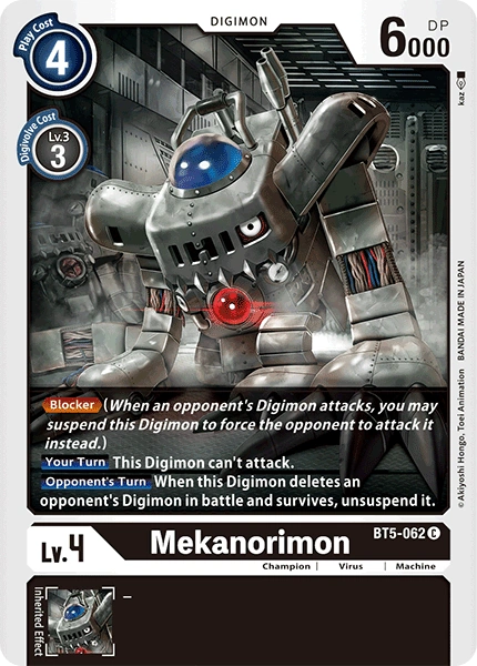 Mekanorimon (BT5-062) | DigimonCardGame Wiki | Fandom