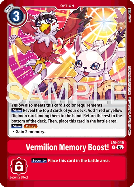 Vermilion Memory Boost! (LM-045) | DigimonCardGame Wiki | Fandom