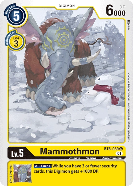 Mammothmon (BT6-039) | DigimonCardGame Wiki | Fandom
