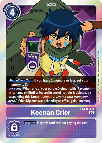 Keenan Crier (EX4-064) | DigimonCardGame Wiki | Fandom