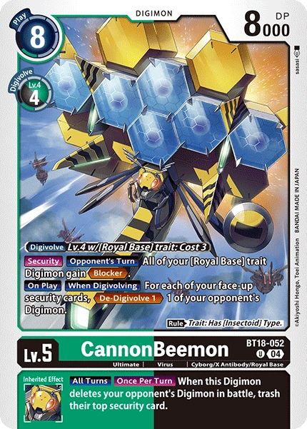CannonBeemon (BT18-052) | DigimonCardGame Wiki | Fandom