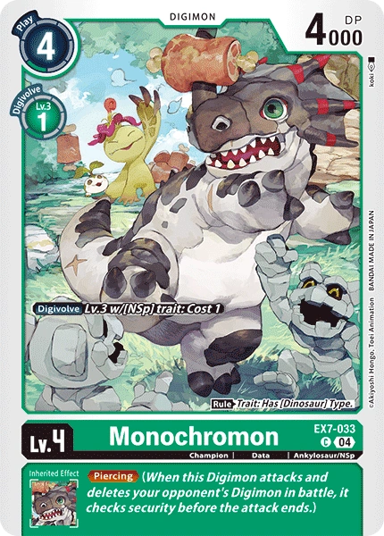 Monochromon (EX7-033) | DigimonCardGame Wiki | Fandom