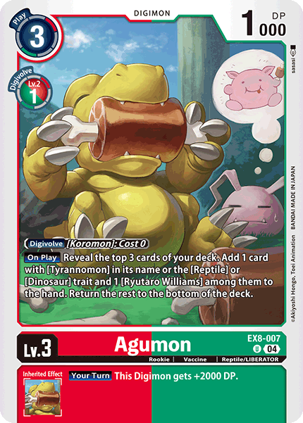 Agumon (EX8-007) | DigimonCardGame Wiki | Fandom