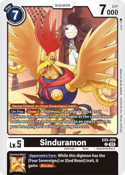 Sinduramon (EX5-050) | DigimonCardGame Wiki | Fandom