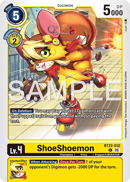 ShoeShoemon (BT22-032) | DigimonCardGame Wiki | Fandom