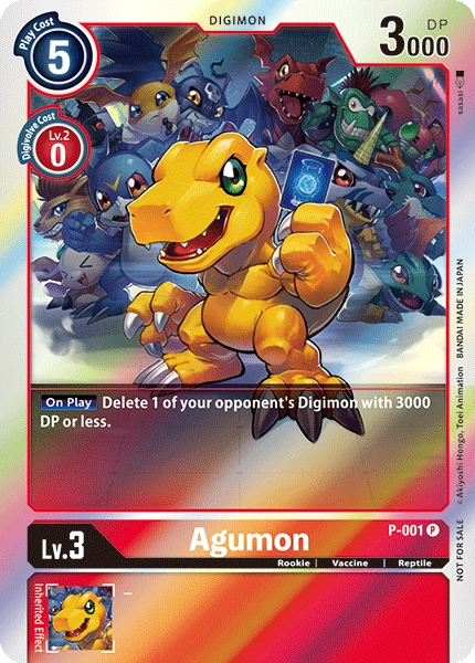 Agumon (P-001) | DigimonCardGame Wiki | Fandom
