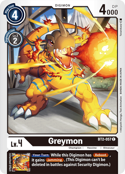 Greymon (BT2-057) | DigimonCardGame Wiki | Fandom