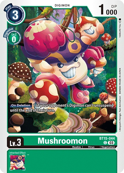 Mushroomon (BT15-044) | DigimonCardGame Wiki | Fandom