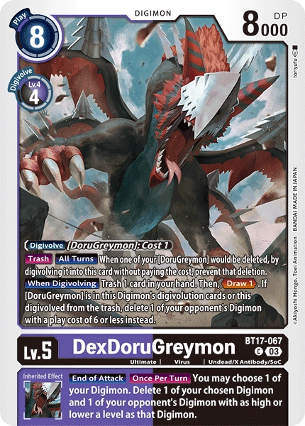 DexDoruGreymon (BT17-067) | DigimonCardGame Wiki | Fandom