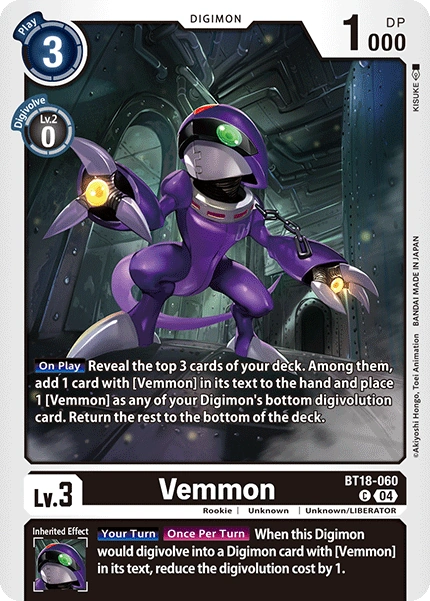 Vemmon (BT18-060) | DigimonCardGame Wiki | Fandom