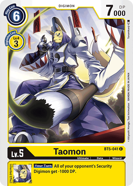 Taomon (BT5-041) | DigimonCardGame Wiki | Fandom