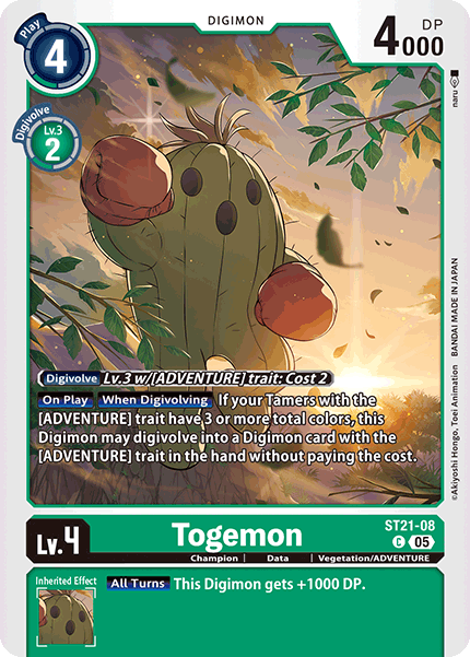 Togemon (ST21-08) | DigimonCardGame Wiki | Fandom
