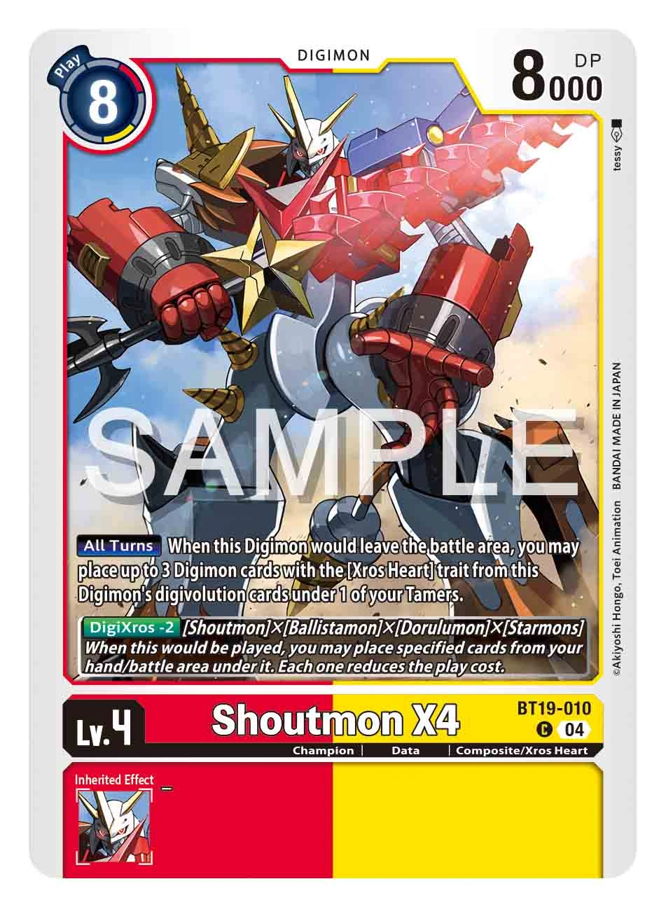 Shoutmon X4 (BT19-010) | DigimonCardGame Wiki | Fandom