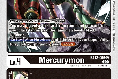 Digimon Kazemon Card