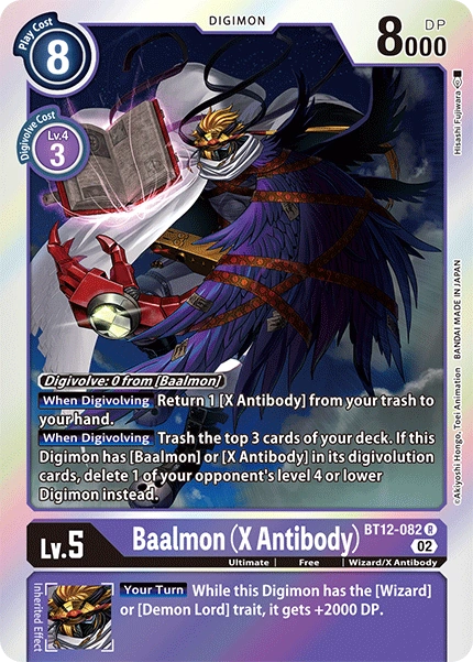 Baalmon (X Antibody) (BT12-082) | DigimonCardGame Wiki | Fandom