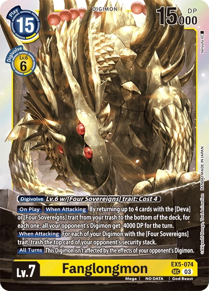 Fanglongmon (EX5-074) | DigimonCardGame Wiki | Fandom