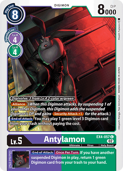 Antylamon (EX4-057) | DigimonCardGame Wiki | Fandom