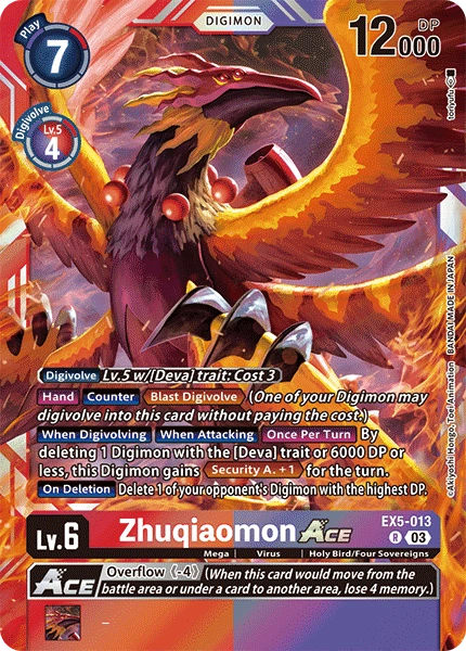 Zhuqiaomon (EX5-013) | DigimonCardGame Wiki | Fandom