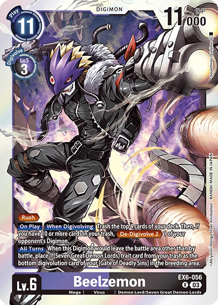 Beelzemon (EX6-056) | DigimonCardGame Wiki | Fandom