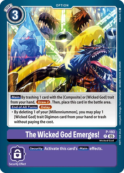 The Wicked God Emerges! (P-193) | DigimonCardGame Wiki | Fandom