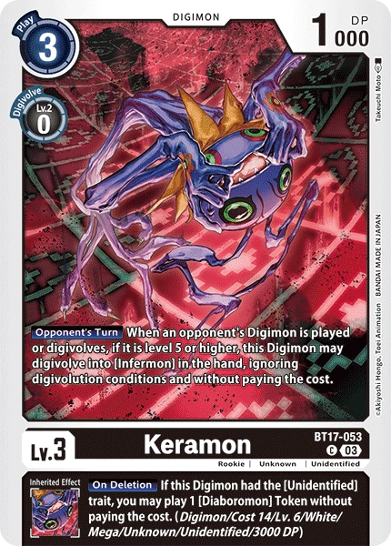 Keramon (BT17-053) | DigimonCardGame Wiki | Fandom