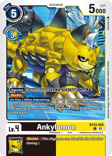 Ankylomon (BT23-050) | DigimonCardGame Wiki | Fandom