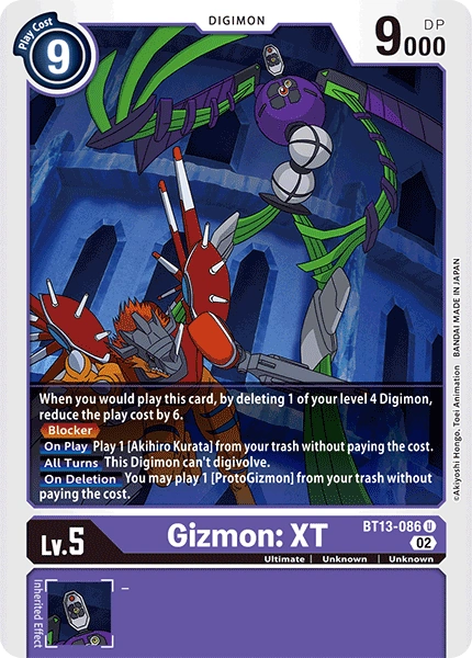 Gizmon: XT (BT13-086) | DigimonCardGame Wiki | Fandom
