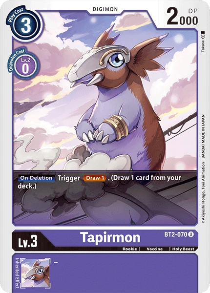Tapirmon (BT2-070) | DigimonCardGame Wiki | Fandom
