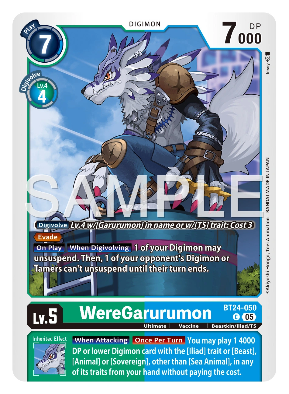 WereGarurumon (BT24-050) | DigimonCardGame Wiki | Fandom