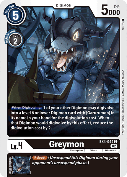 Greymon (EX4-044) | DigimonCardGame Wiki | Fandom