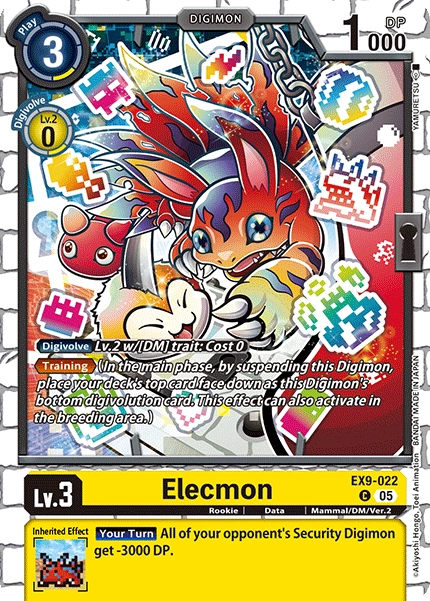 Elecmon (EX9-022) | DigimonCardGame Wiki | Fandom