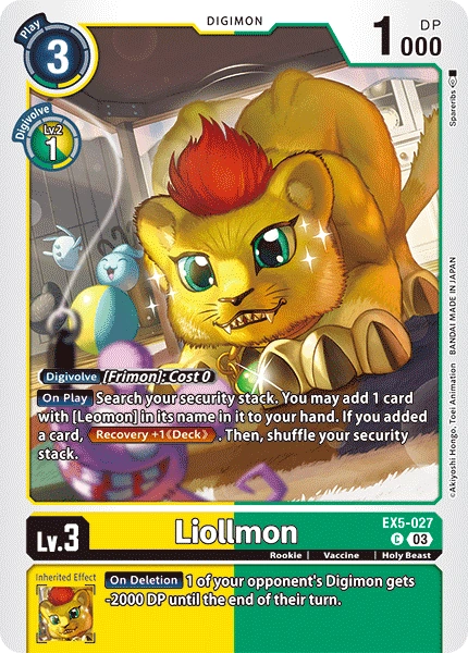 Liollmon (EX5-027) | DigimonCardGame Wiki | Fandom