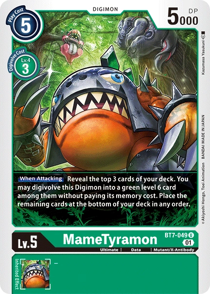 MameTyramon (BT7-049) | DigimonCardGame Wiki | Fandom