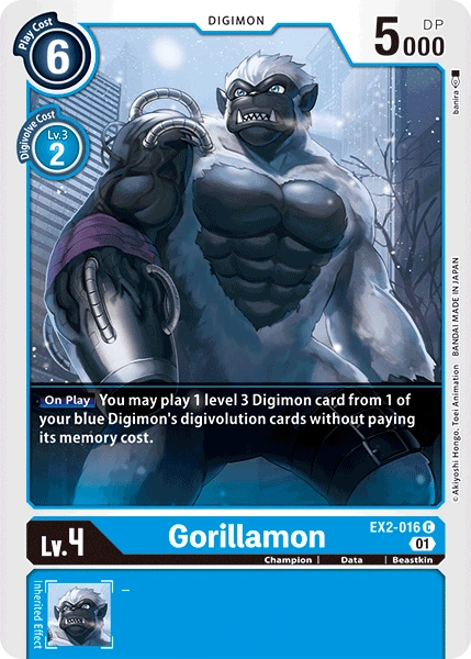 Gorillamon (EX2-016) | DigimonCardGame Wiki | Fandom