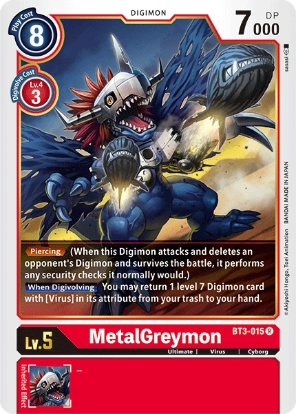 MetalGreymon (BT3-015) | DigimonCardGame Wiki | Fandom