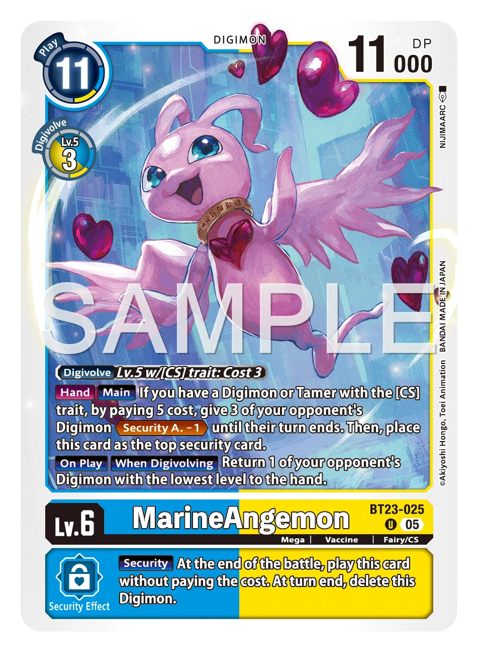 MarineAngemon (BT23-025) | DigimonCardGame Wiki | Fandom