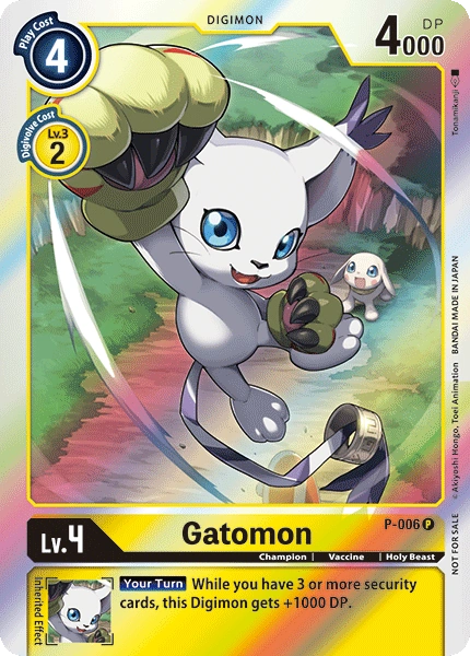 Digimon Gatomon Card